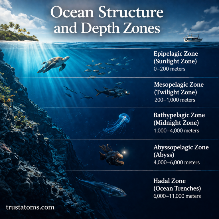 Ocean Structure and Depth Zones - Trust Atoms