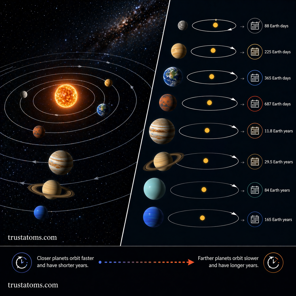 Orbital Periods of Planets: How Long a Year Lasts Across the Solar ...