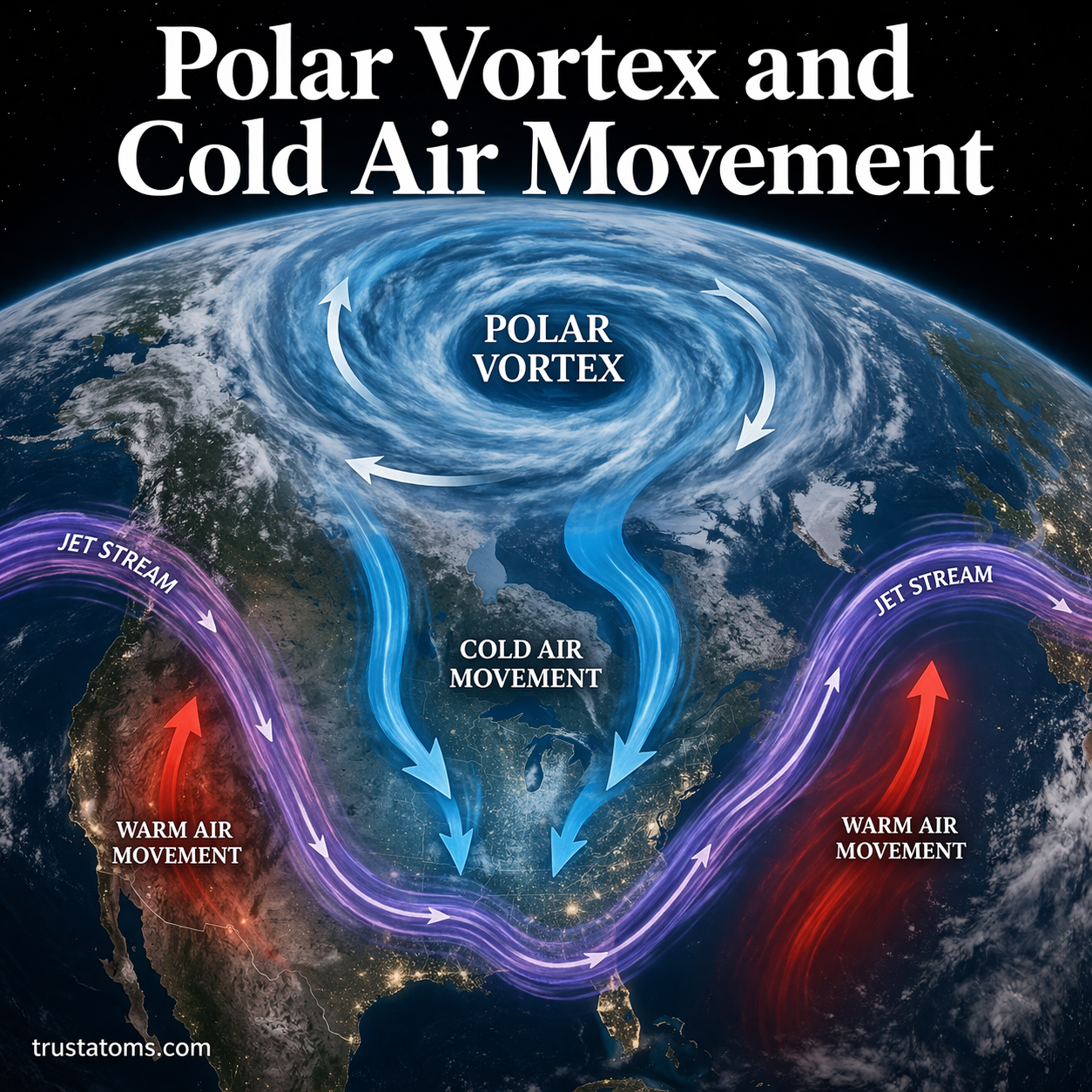 Polar Vortex and Cold Air Movement - Trust Atoms